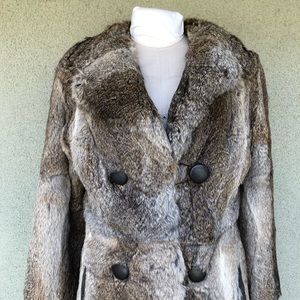 Vintage | Jackets & Coats | Vintage Rabbit Fur Long Coat | Poshmark